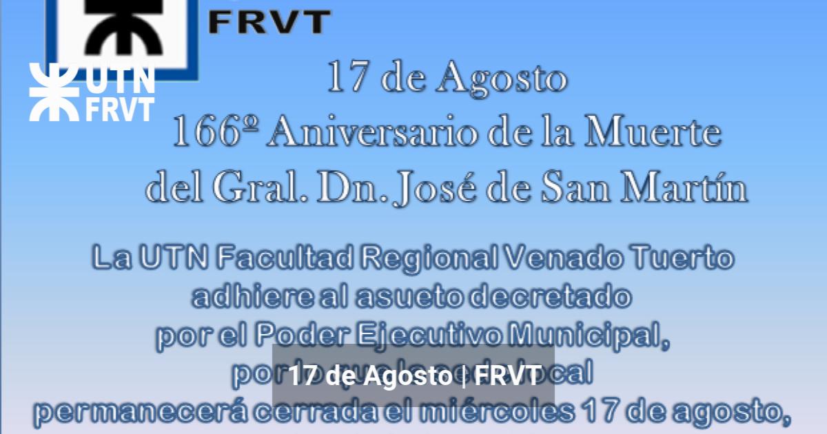 17 de Agosto | FRVT