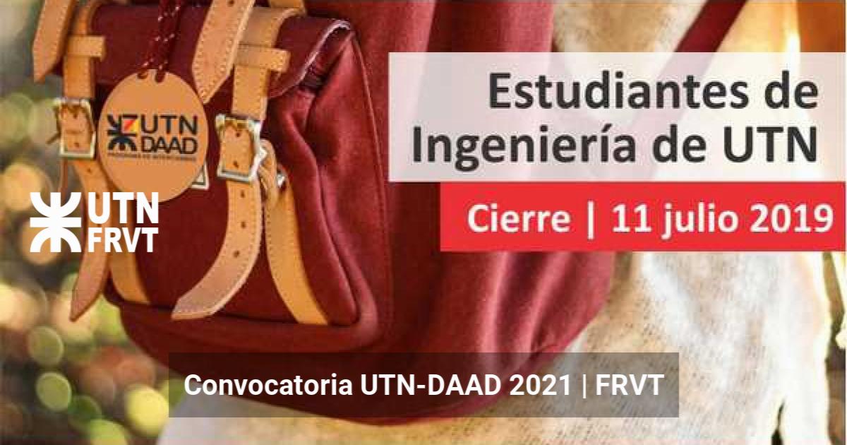 Convocatoria UTN-DAAD 2021 | FRVT