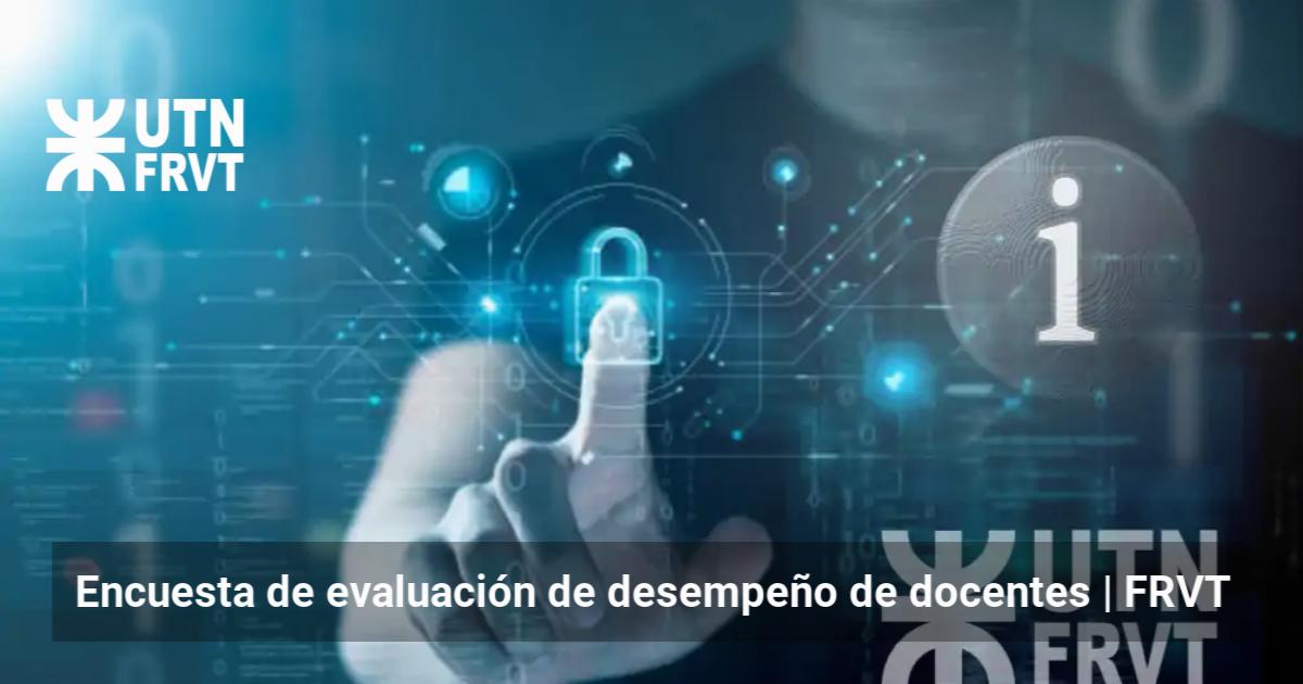Encuesta de evaluación de desempeño de docentes | FRVT